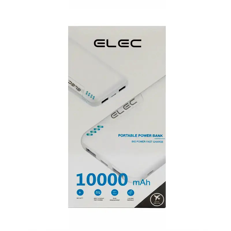 Buy ELEC 10000mAh Power Bank with Type-C & Dual USB - Best Price in ...